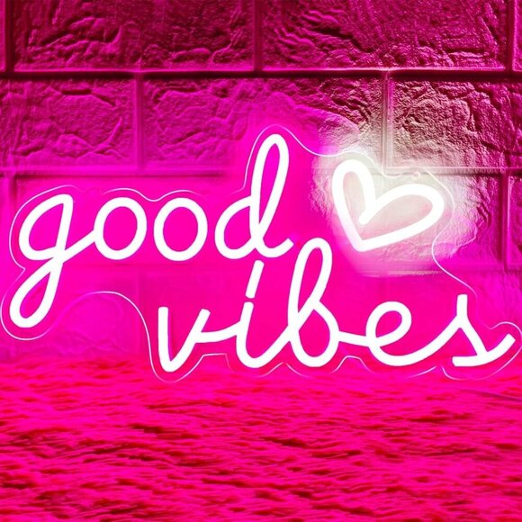Other | Good Vibes Neon Sign For Wall Decor Good Vibes Neon Lights Sign ...